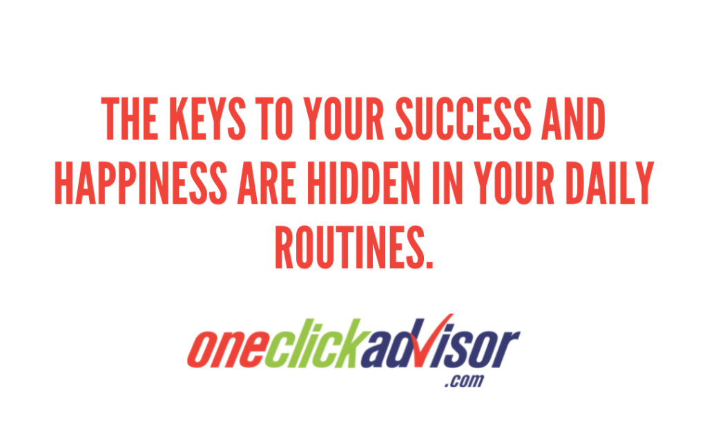 Habits of top entrepreneurs. #5 Success routines - One Click Advisor